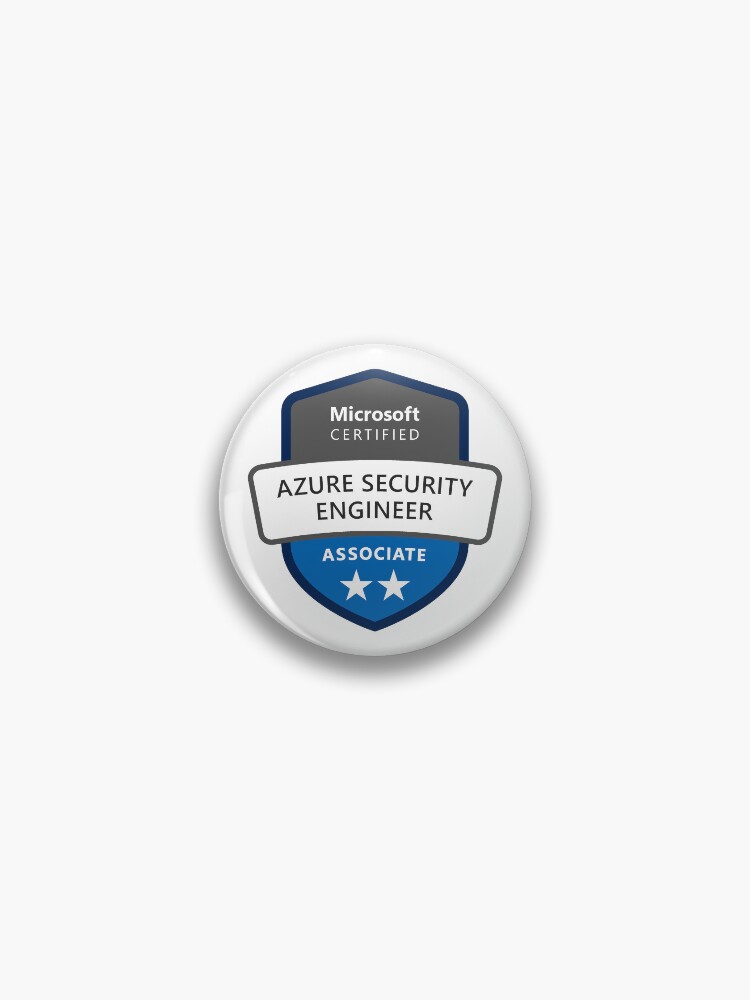 "Microsoft Azure Security Engineer Certification Badge" Pin for Sale by ...