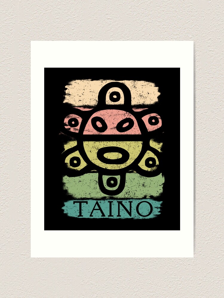 "Vintage Paint Distressed Taino Sun Symbol Gift Taino Sweat" Art Print ...