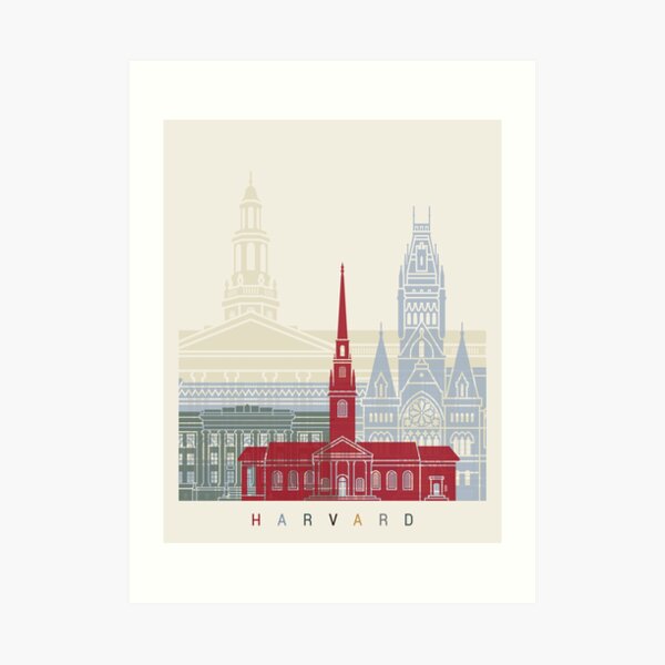 "Harvard skyline poster" Art Print by paulrommer | Redbubble