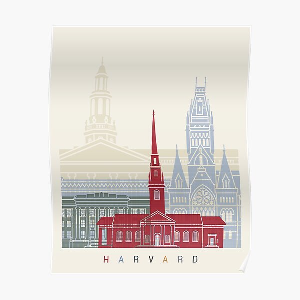 "Harvard skyline poster" Poster for Sale by paulrommer | Redbubble