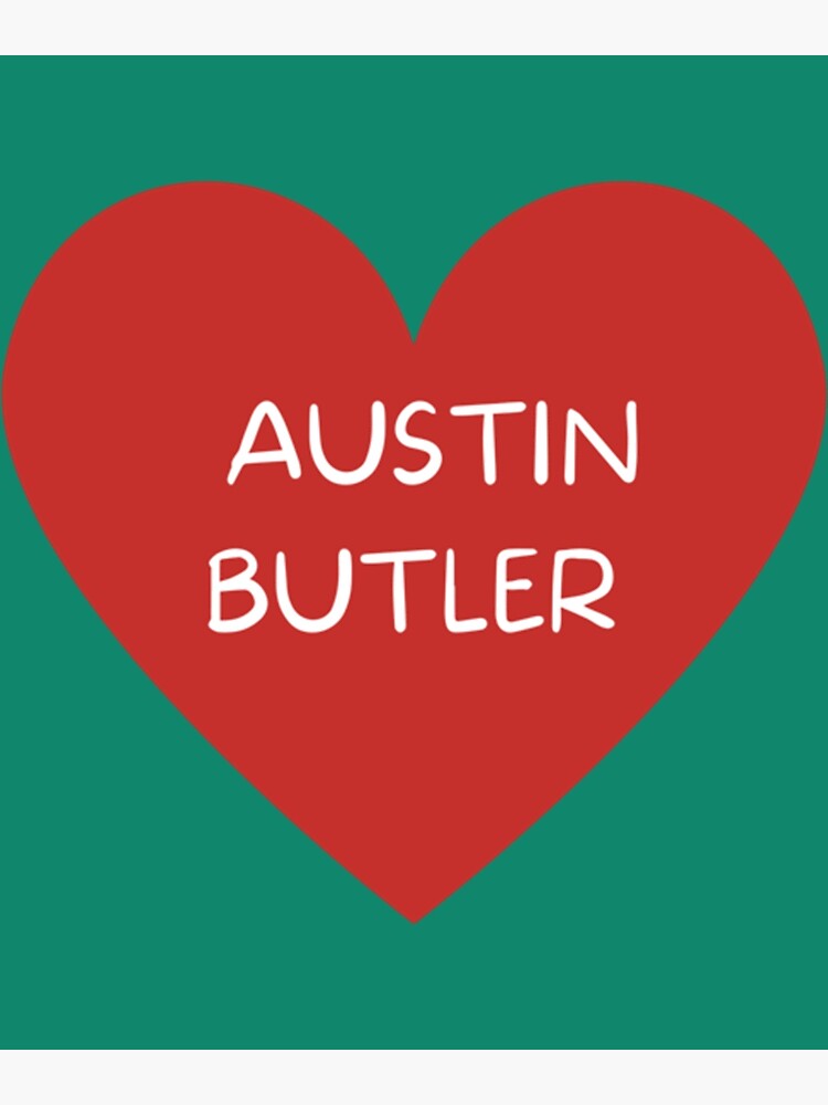 "Austin Butler Love Heart " Poster for Sale by Mancanda | Redbubble