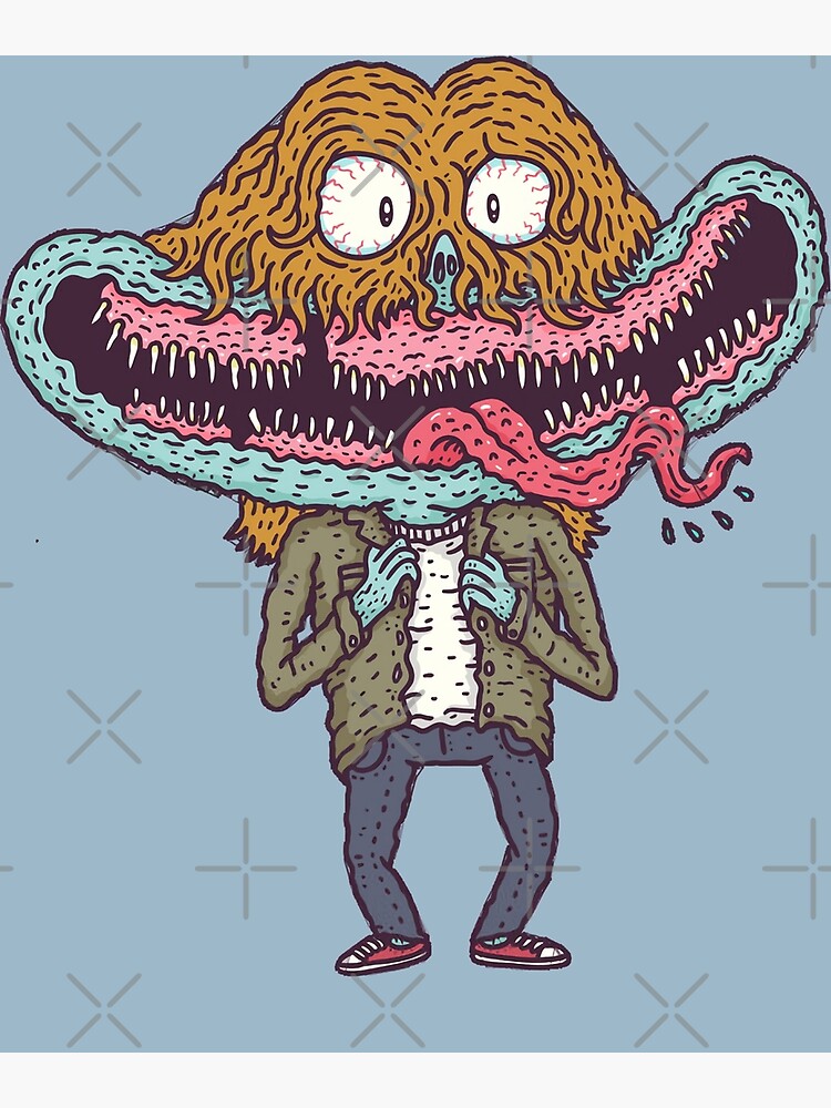 "Monster Girl Challenge Larry Big Mouth Vintage" Poster for Sale by ...