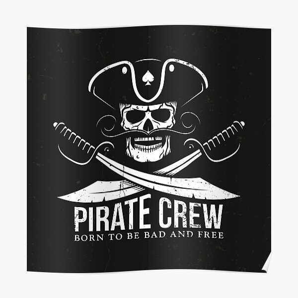 "Pirate crew logo" Poster for Sale by Agor2012 | Redbubble