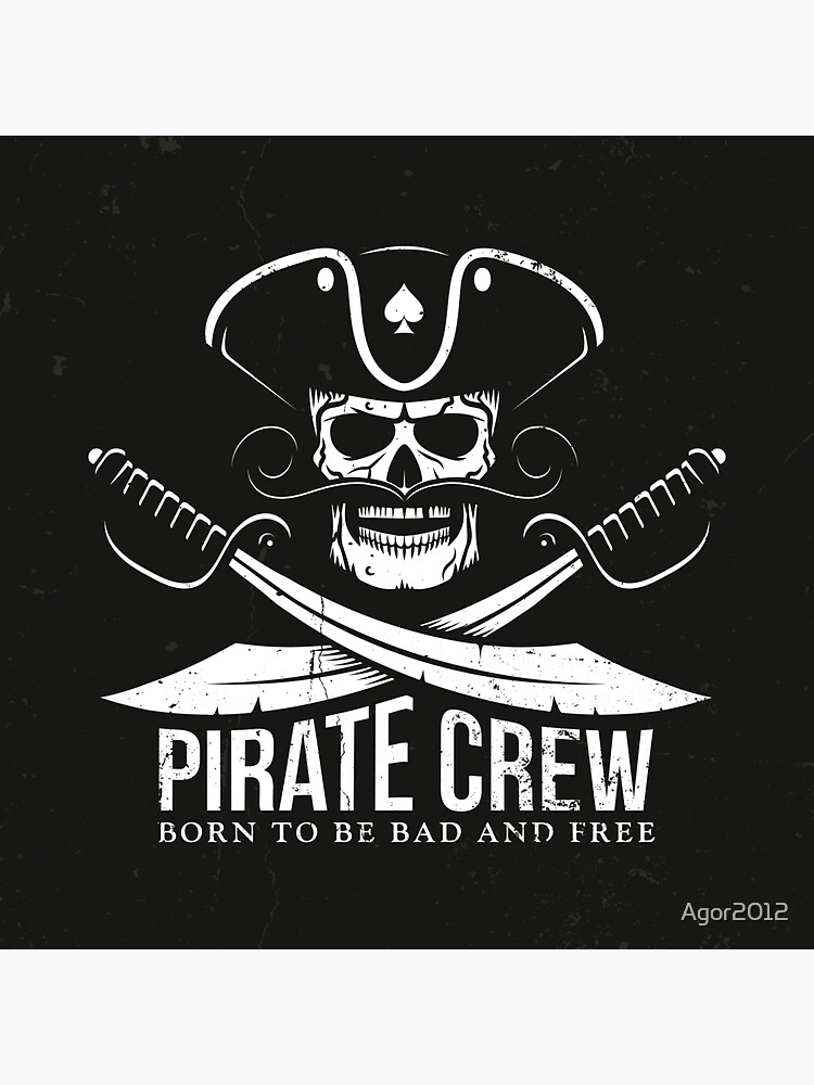 "Pirate crew logo" Sticker for Sale by Agor2012 | Redbubble