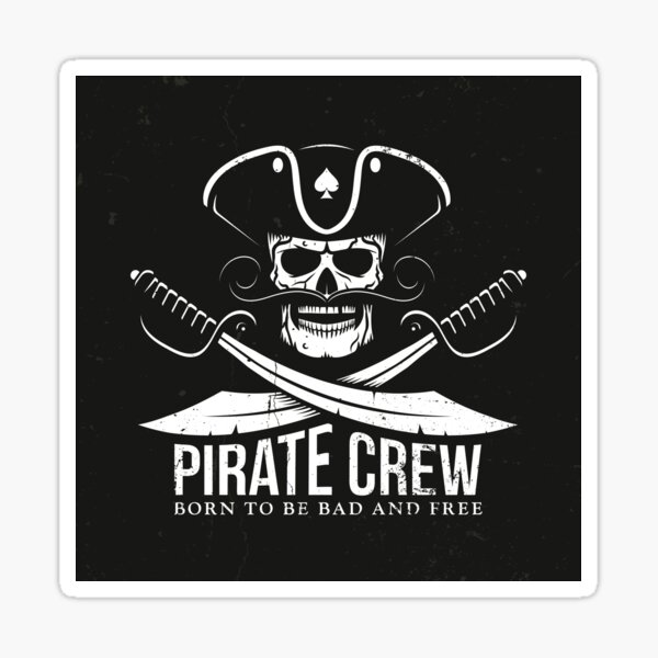 "Pirate crew logo" Sticker for Sale by Agor2012 | Redbubble