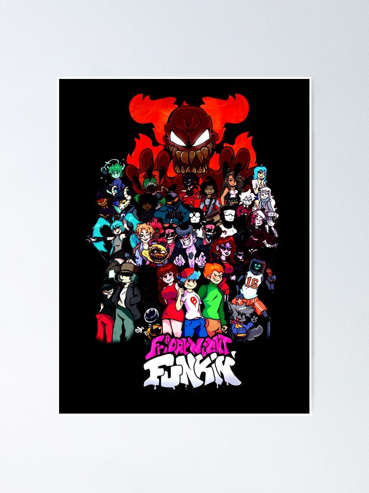 "Friday night funkin anime" Poster for Sale by Linh793 | Redbubble