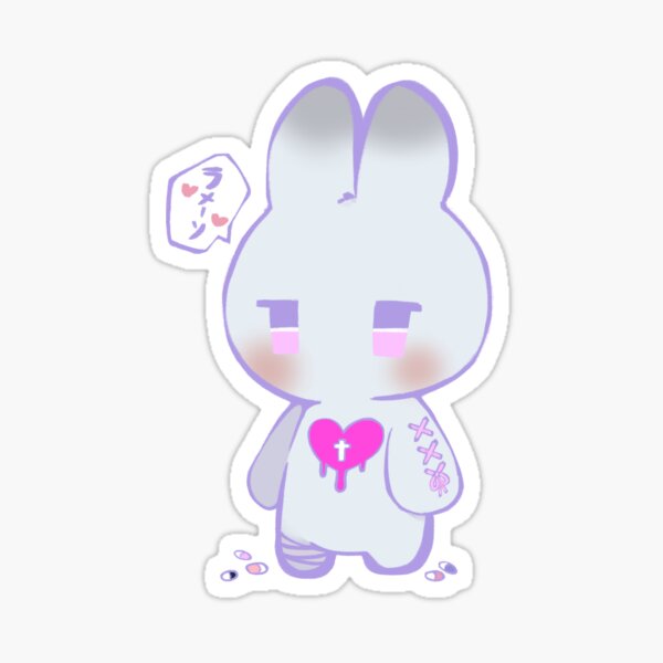 "Chibi bunny- Yuno" Sticker for Sale by MochiTokki | Redbubble