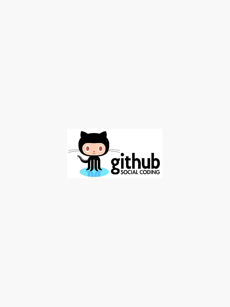 Github Social Coding Sticker For Sale By Developerfriday Redbubble