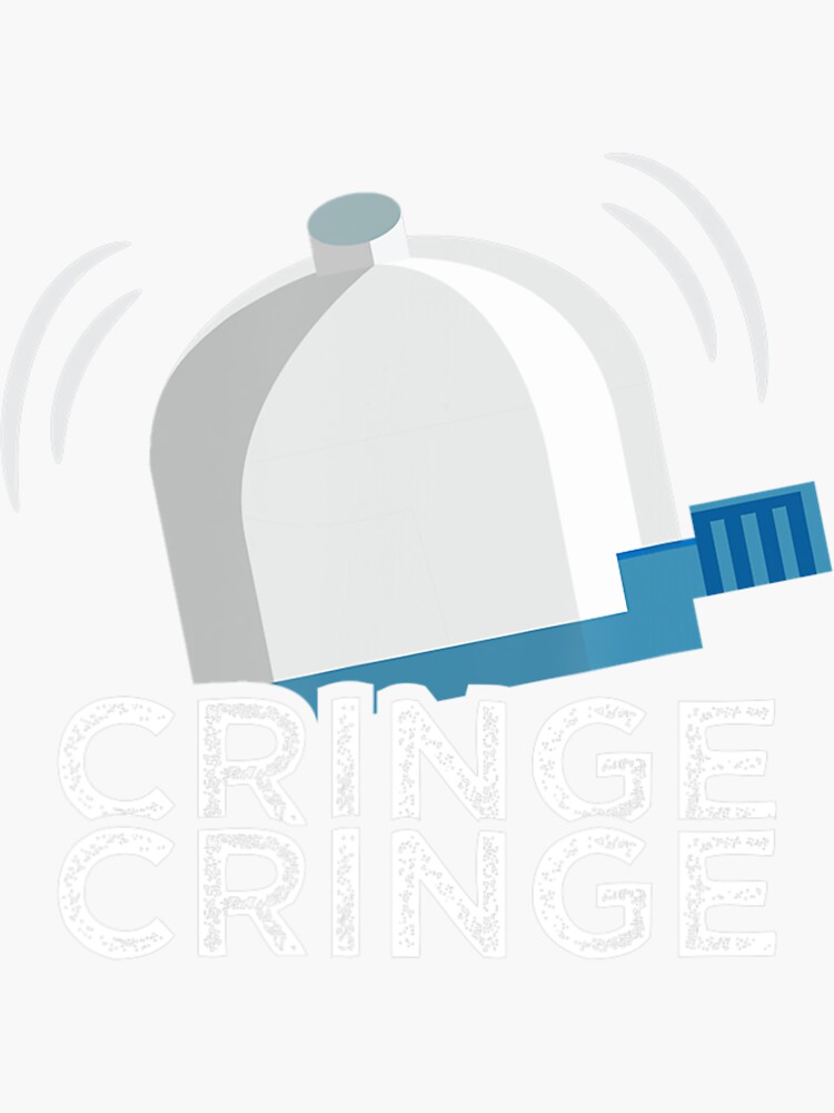"Cringe Button Bicycle Bell Cringe Alert" Sticker for Sale by NopiLopea ...