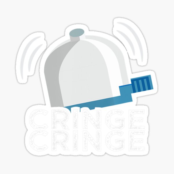 "Cringe Button Bicycle Bell Cringe Alert" Sticker for Sale by NopiLopea ...