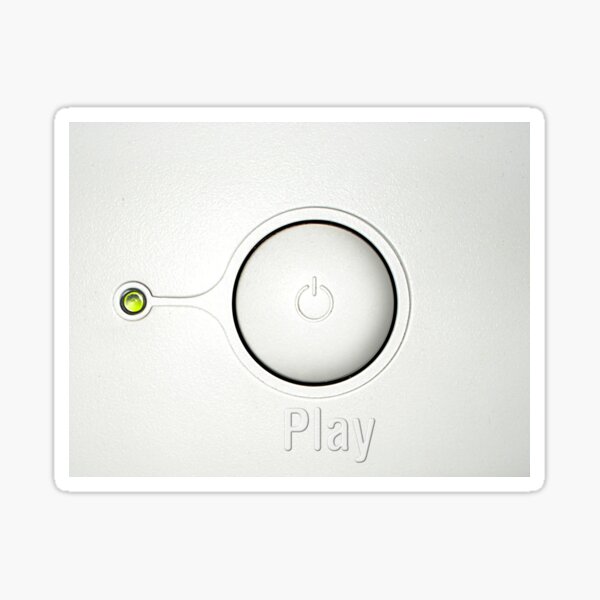 "Power button" Sticker for Sale by Simka-kat | Redbubble