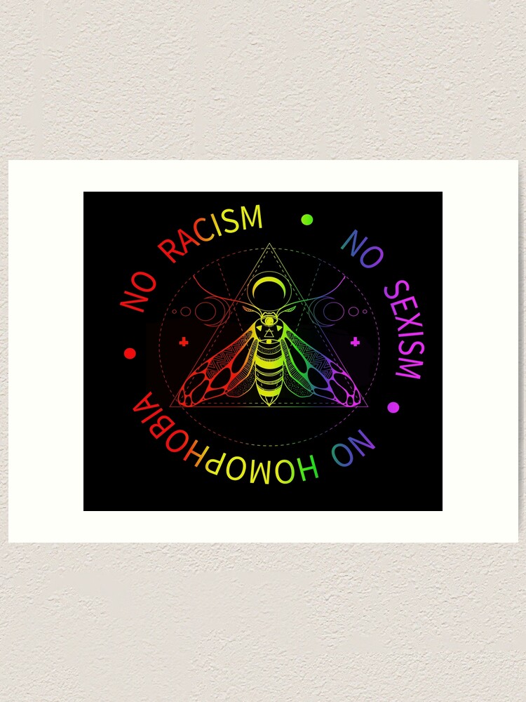 "Death Moth Gothic Metal Pentagram - No Racism, No Sexism, No ...