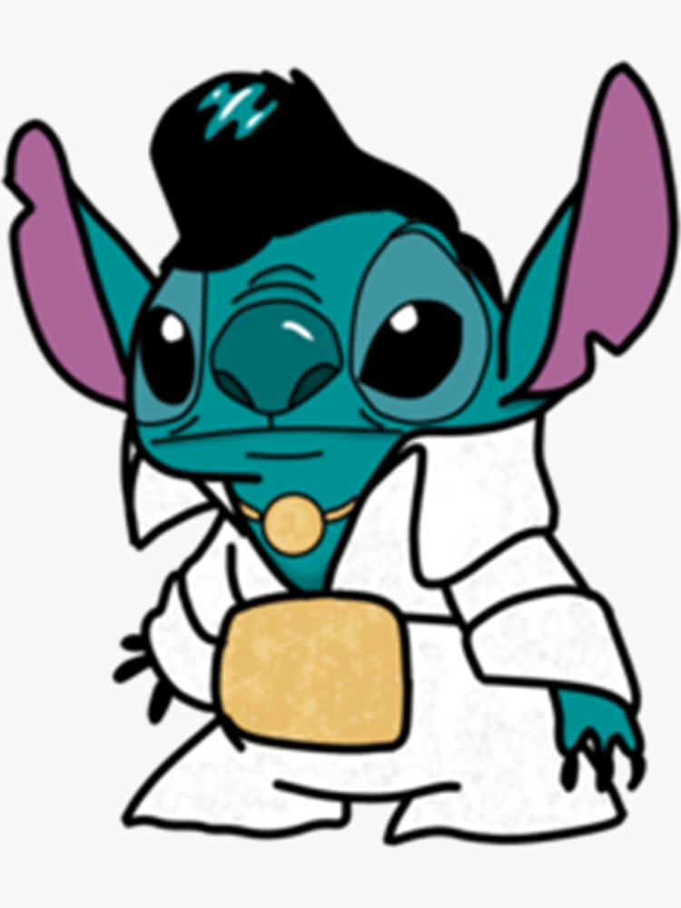 "Elvis Stitch " Sticker for Sale by GabisanchiCWM | Redbubble
