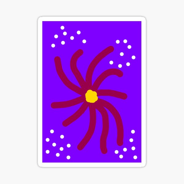 "Flower" Sticker for Sale by Gizi-Zuckermann | Redbubble
