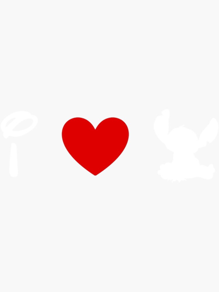 "I Heart Stitch ( Logo) (Inverted) " Sticker for Sale by GabisanchiCWM ...