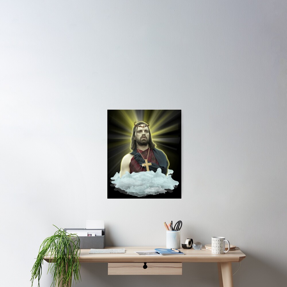 "Sebastian Stan als Jesus – Bucky Barnes" Poster von PAFDesign | Redbubble