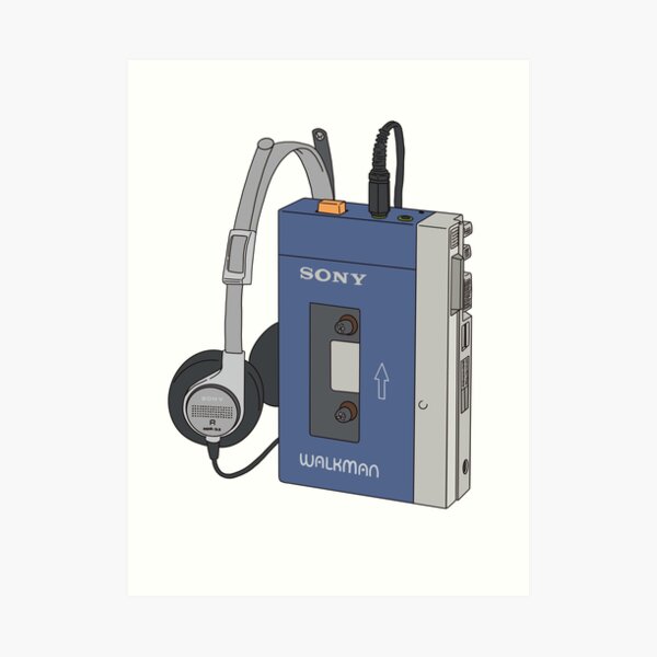 "Vintage 80's Walkman Max" Art Print for Sale by MadDDesign | Redbubble