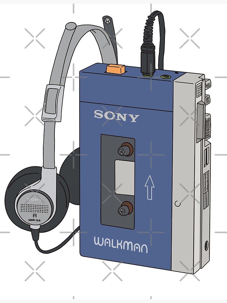 "Vintage 80's Walkman Max" Poster for Sale by MadDDesign | Redbubble