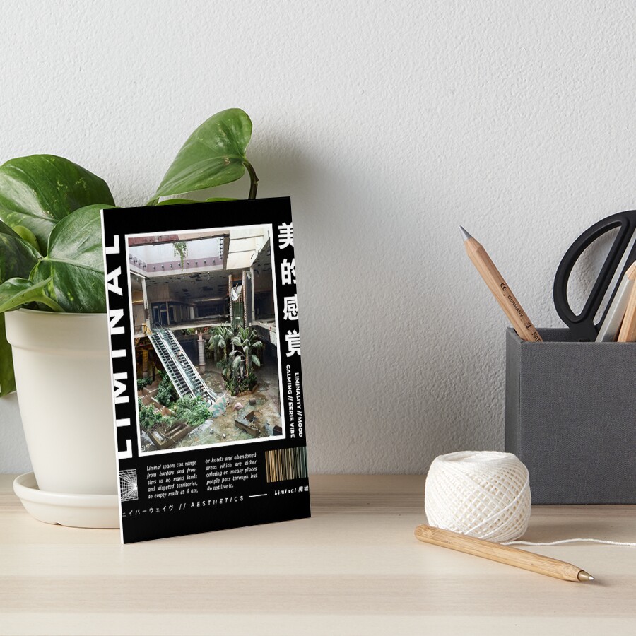 "Liminal Spaces Retro Internet 80s & 90s Aesthetic Vaporwave" Art Board ...