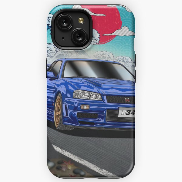 "Nissan Skyline GT-R R34 " iPhone Case for Sale by Navin Guyvit | Redbubble