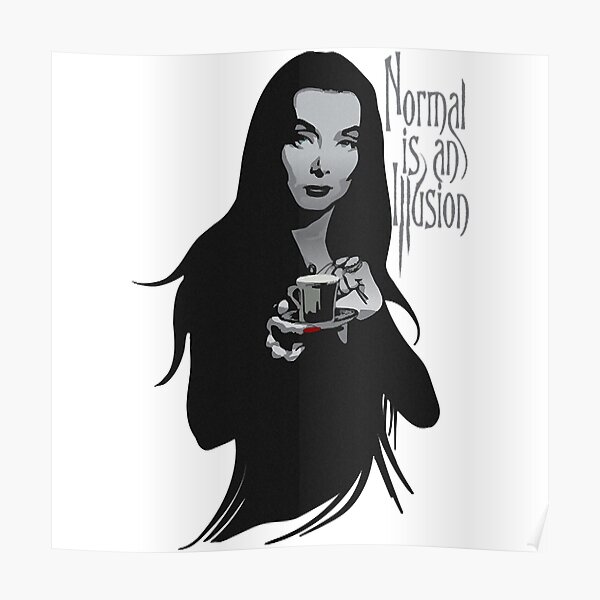 Morticia Addams Poster For Sale By Jackquthy0 Redbubble