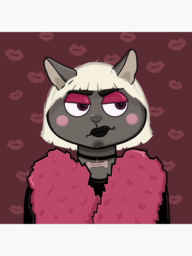 "Color Illustration Of A Strong And Independent Cat" Sticker for Sale ...