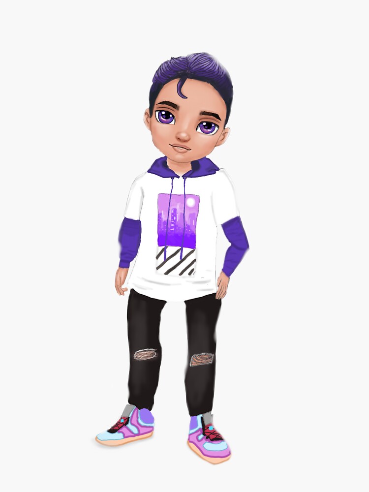 Pegatina «Personaje del muñeco Colin de Rainbow High» de ...