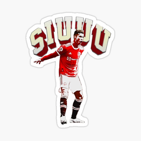 "Siuuu CR7 Ronaldo Goal " Sticker for Sale by loftenlabare | Redbubble