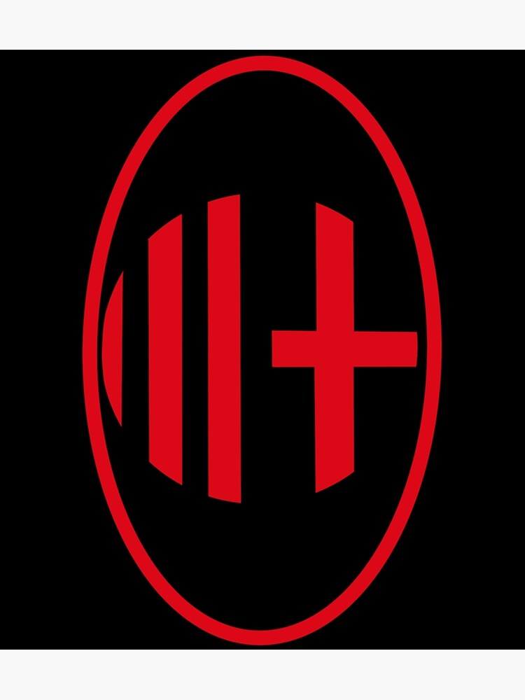 "Ac Milan Logo Sticker" Poster for Sale by ayeshab6wc | Redbubble