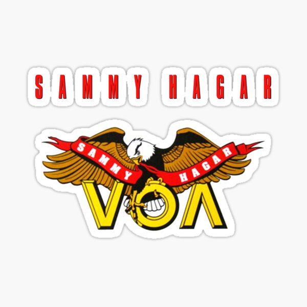 "SAMMY HAGAR" Sticker for Sale by WilsonCrist | Redbubble
