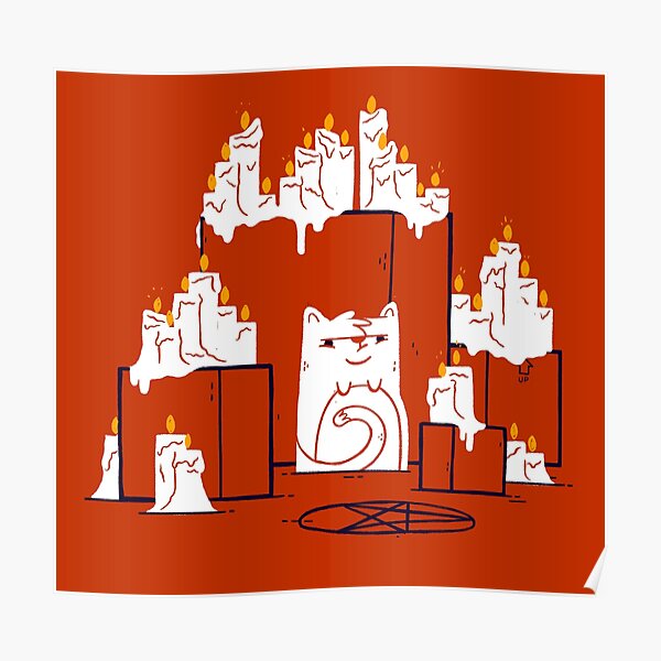 "Kitty Cat Cult" Poster for Sale by Jetpack | Redbubble