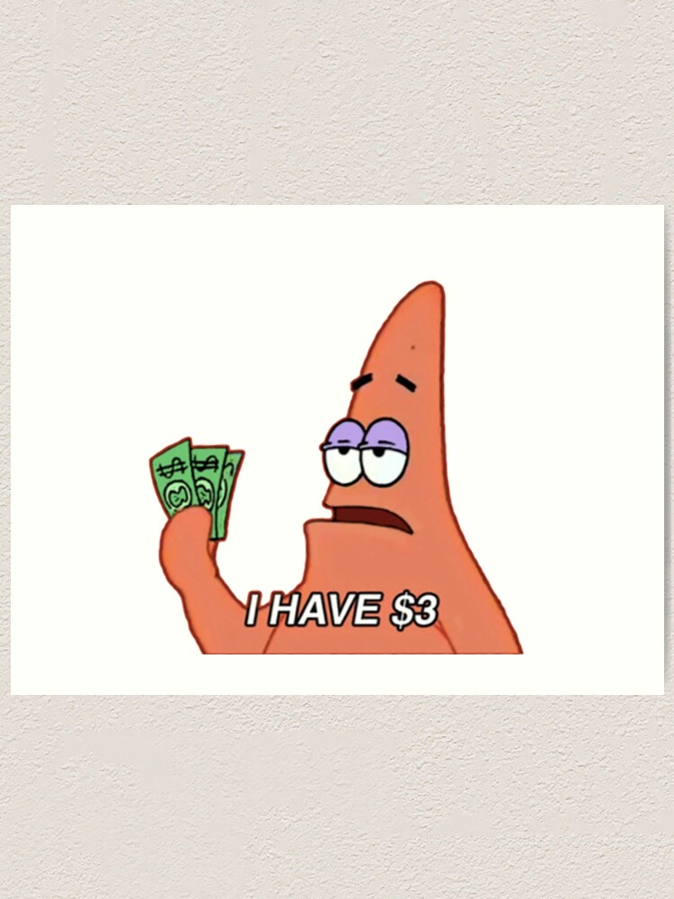 "patrick star meme" Art Print for Sale by Tbestseller | Redbubble