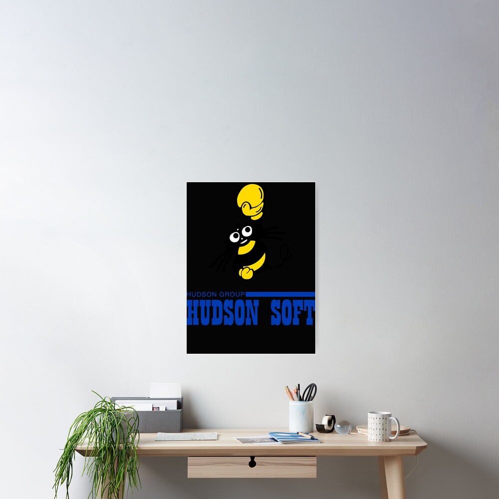 "Hudson Soft Boxing Bee Logo " Poster for Sale by Matthew445667 | Redbubble
