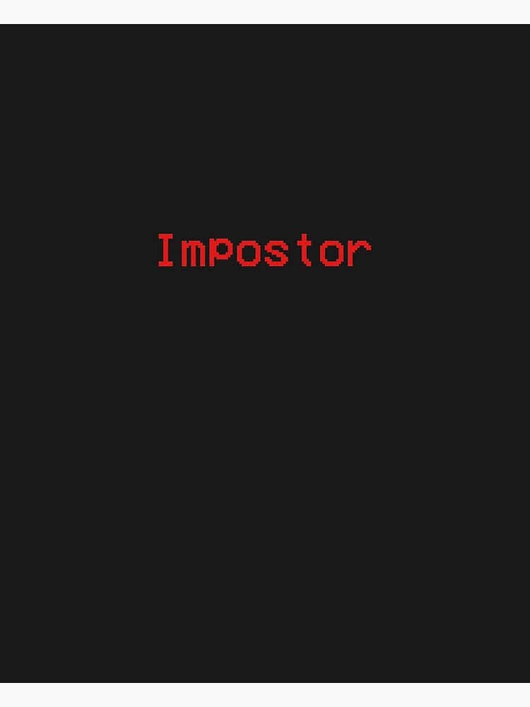 "Impostor Among Us Game " Poster for Sale by Matthew445667 | Redbubble