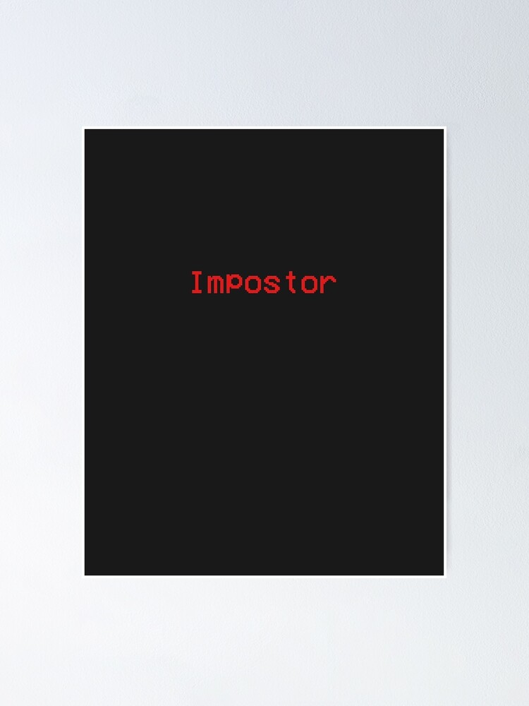 "Impostor Among Us Game " Poster for Sale by Matthew445667 | Redbubble