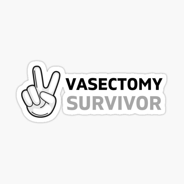 "Vasectomy Survivor" Sticker for Sale by VanshGraphics | Redbubble