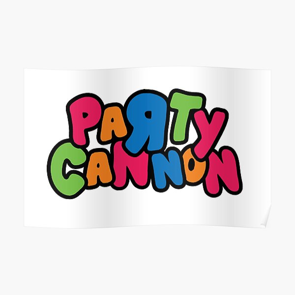"Party Cannon Band Logo" Poster for Sale by alice-vam | Redbubble