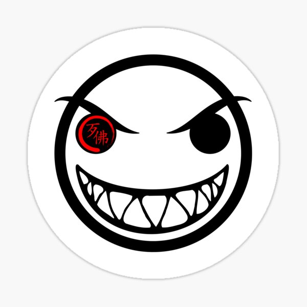 "Wicked Face" Sticker for Sale by WickedBuddha | Redbubble