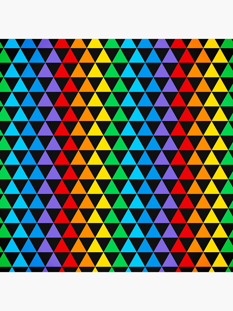 "rainbow triangles" Sticker for Sale by KatisDesign | Redbubble
