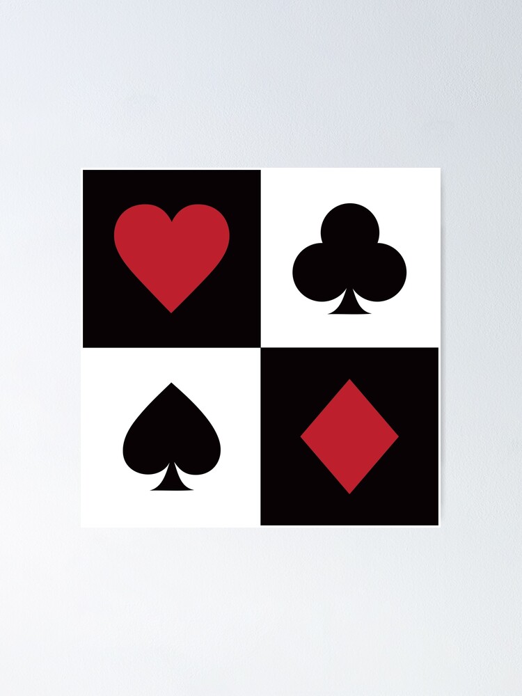 "Card Pattern - Red Queen" Poster for Sale by rivermill | Redbubble