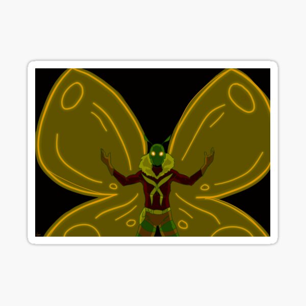 "Killer moth" Sticker for Sale by Lw2004 | Redbubble