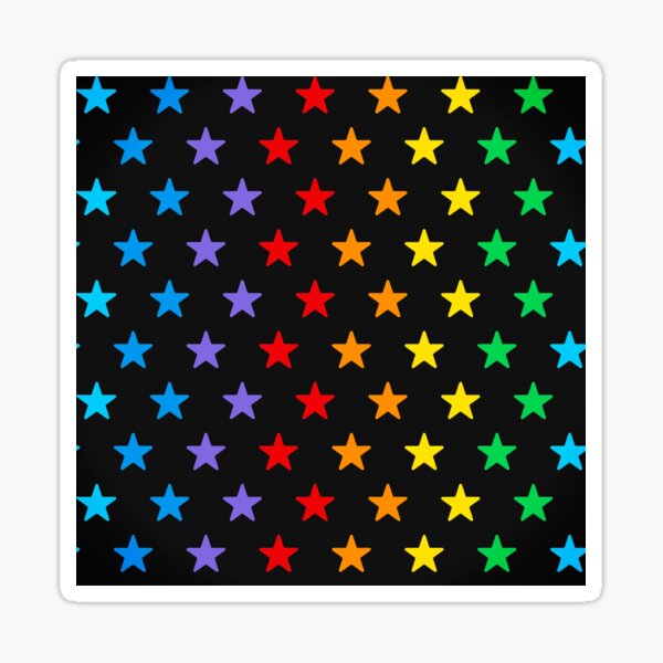 "rainbow stars" Sticker for Sale by KatisDesign | Redbubble