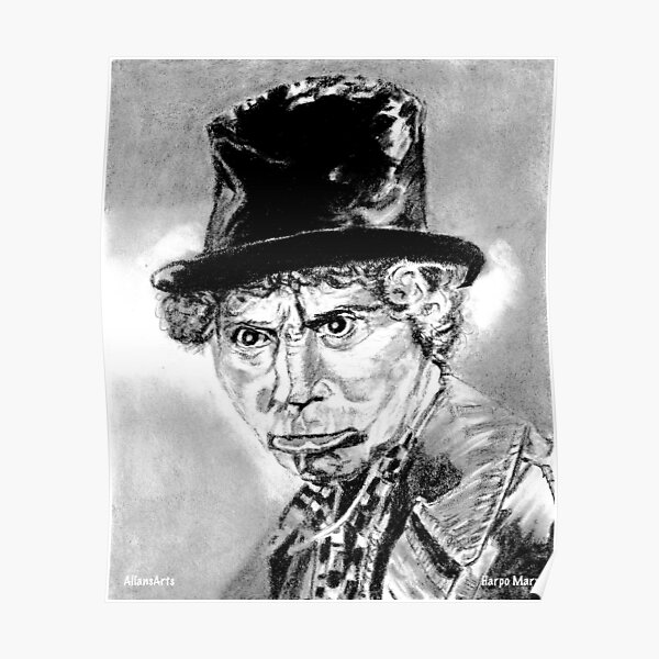 "Harpo Marx portrait" Poster for Sale by AllansArts | Redbubble