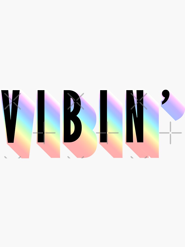 "Vibin PASTELS" Sticker for Sale by starseedgems | Redbubble