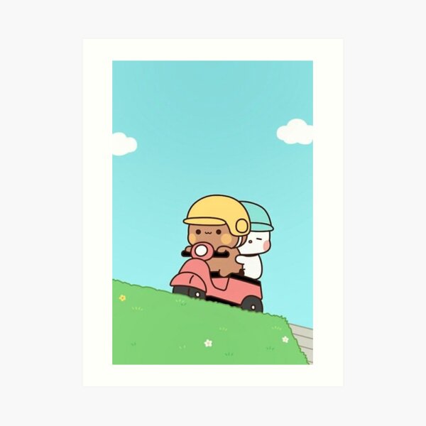 "Cute Couple Bubu Dudu Are Going On A Ride" Art Print for Sale by ...