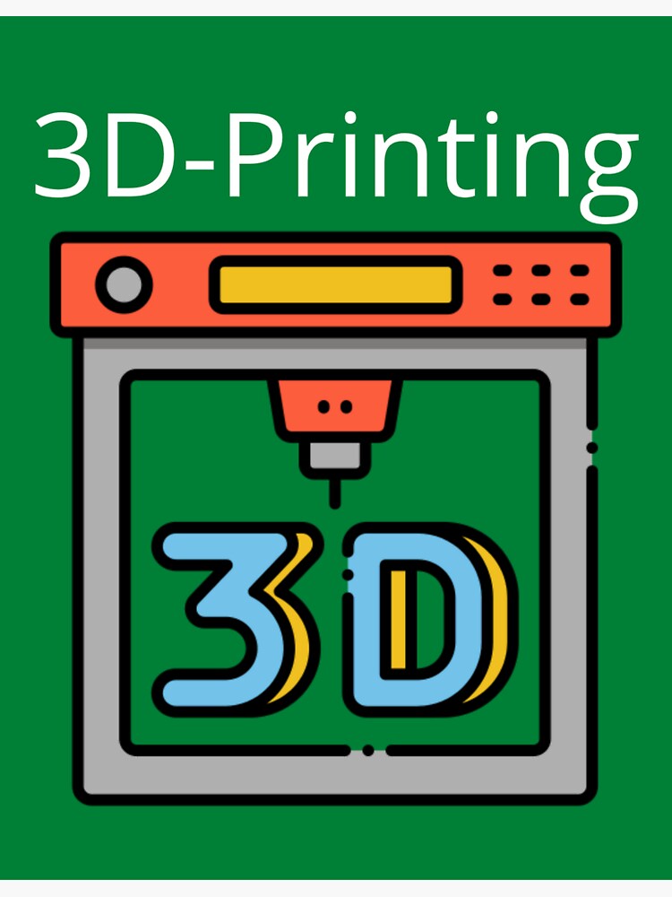 "3D- Printing" Sticker for Sale by UpcomingTech | Redbubble