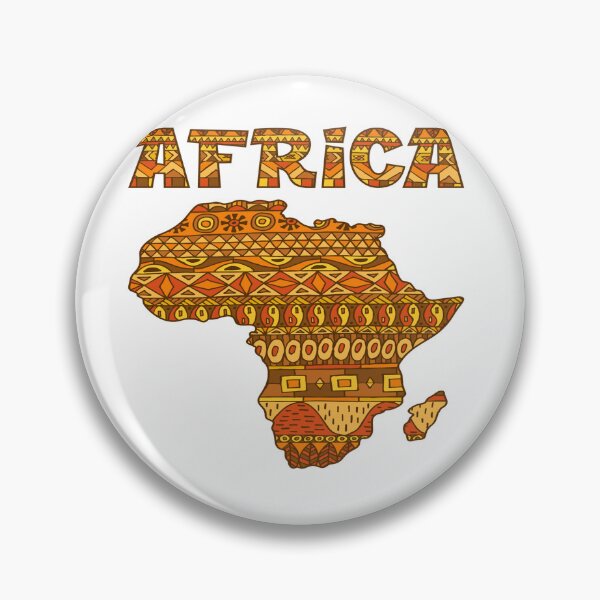 "Map of Africa Symbol decorative silhouette of Africa continent" Pin ...