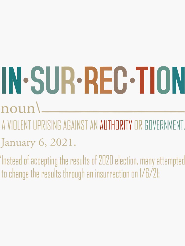 "Retro Insurrection Definition" Sticker for Sale by sharptin6494 ...