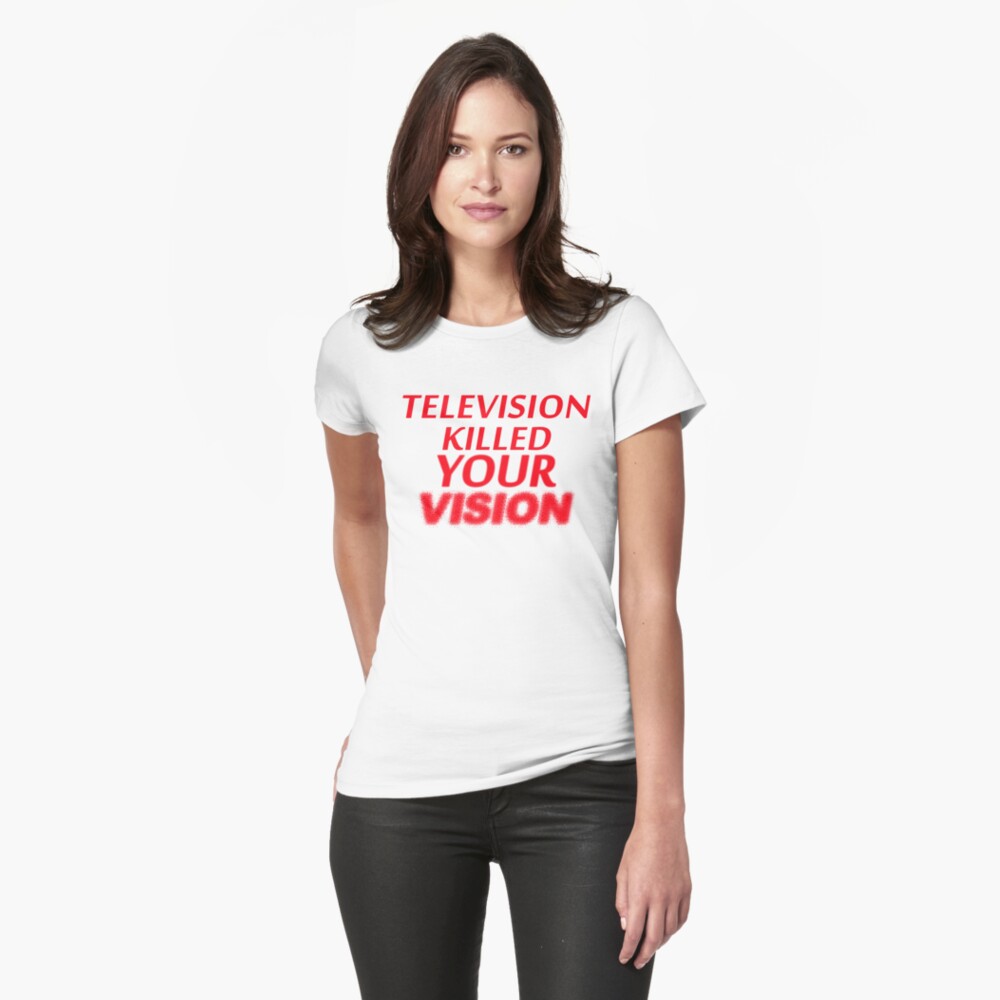 "Zrk Merch Television Killed Your Vision" Essential T-Shirt for Sale by ...