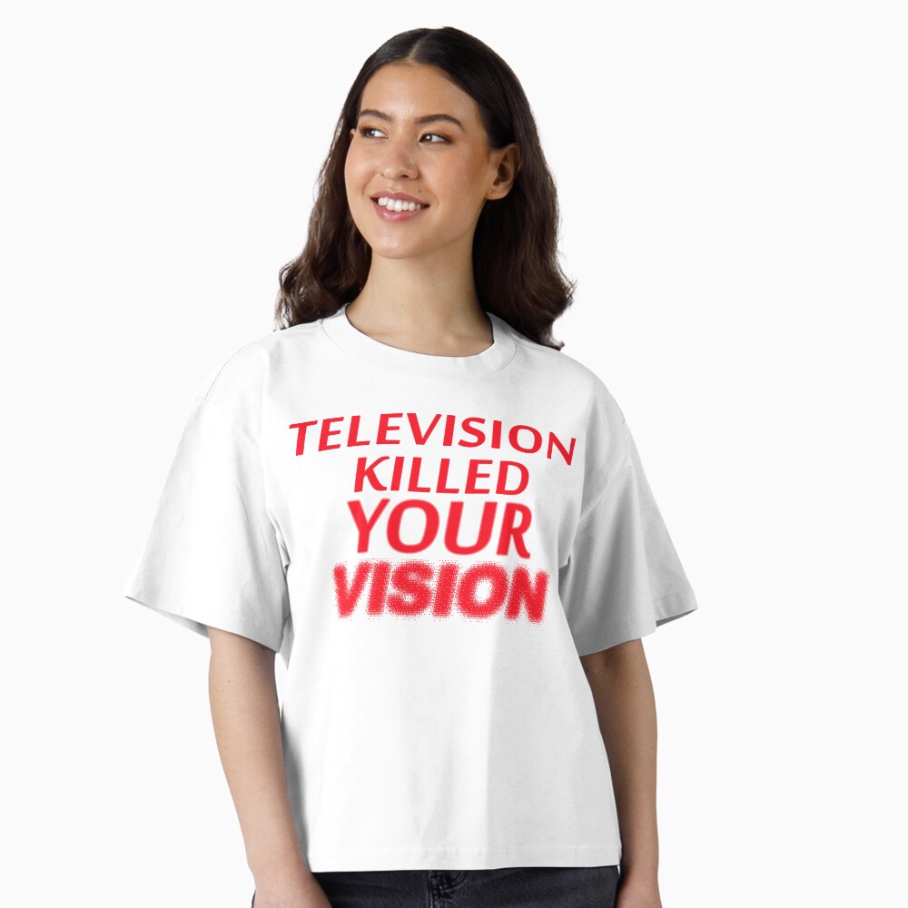 "Zrk Merch Television Killed Your Vision" Essential T-Shirt for Sale by ...
